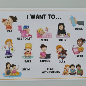 PHYSICAL COPY: Choice Board | Daily Routines | First Then Visual Aid ...