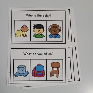 50 WH Questions | Functions Task Cards | Which One | Speech Therapy ...