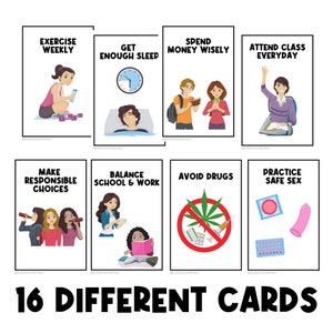 TEEN & COLLEGE BULLETIN Classroom Posters Adolescent Visual Aid ...