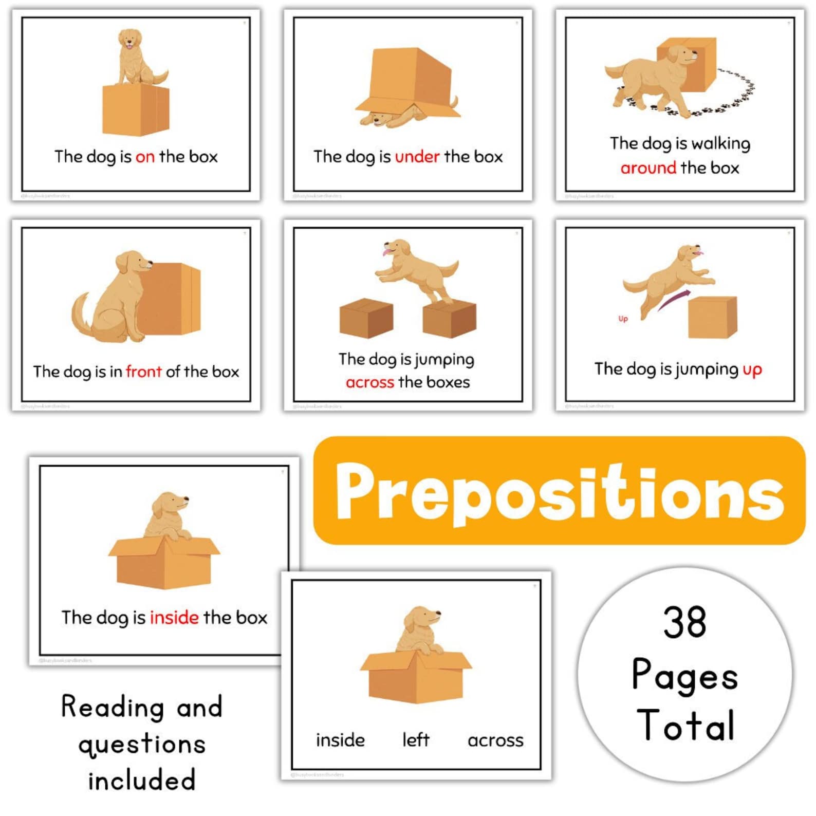 PREPOSITIONS | Vocabulary | Parts of Speech | Positional Words ...