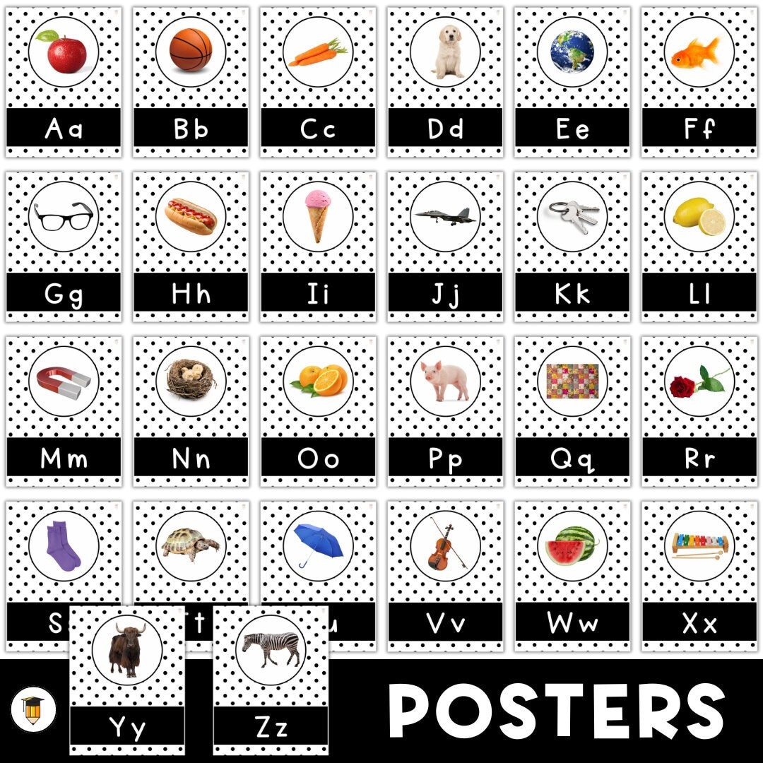 A-Z Posters | Alphabet Posters | Classroom Decor | ABC | Preschool ...