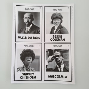 12 Black History Flashcards | Bulletin Board Display | Black History ...