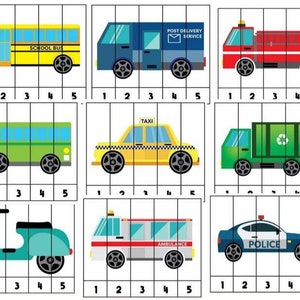NUMBER PUZZLE BUNDLE | Preschool Animal Puzzle | Number Puzzle | Number ...