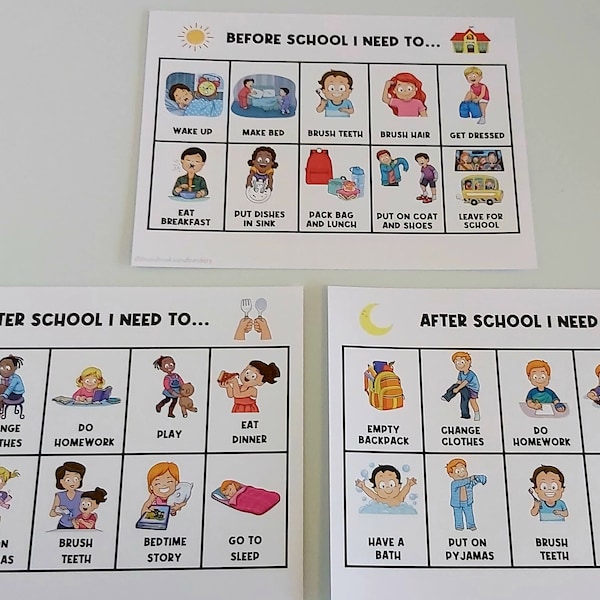 Routine Chart - Etsy