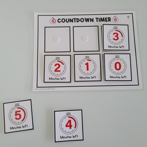 VISUAL TIMER BOARD | Countdown Cards | Behavior Visuals | Classroom ...