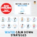 RAINBOW Deep Breathing Grounding Calm Down Strategies Poster Coping ...