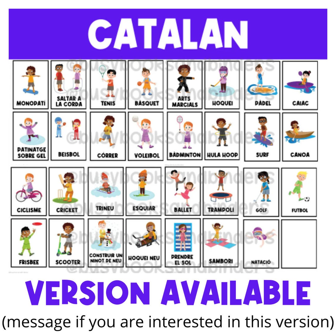 Sports Fitness Flashcards | Kids Exercises | Flash Cards for Kids ...