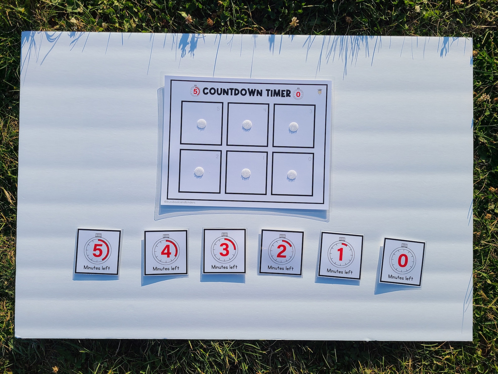 PHYSICAL COPY: Visual Timer Board | Countdown | Behavior Visuals ...