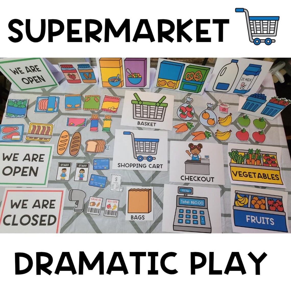 Grocery Store | Dramatic Play | Shopping | Pretend Play | Preschool and ...