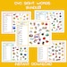 CVC Sight Word Bundle | CVC Sight Words | Literacy Centers | Busy Book ...