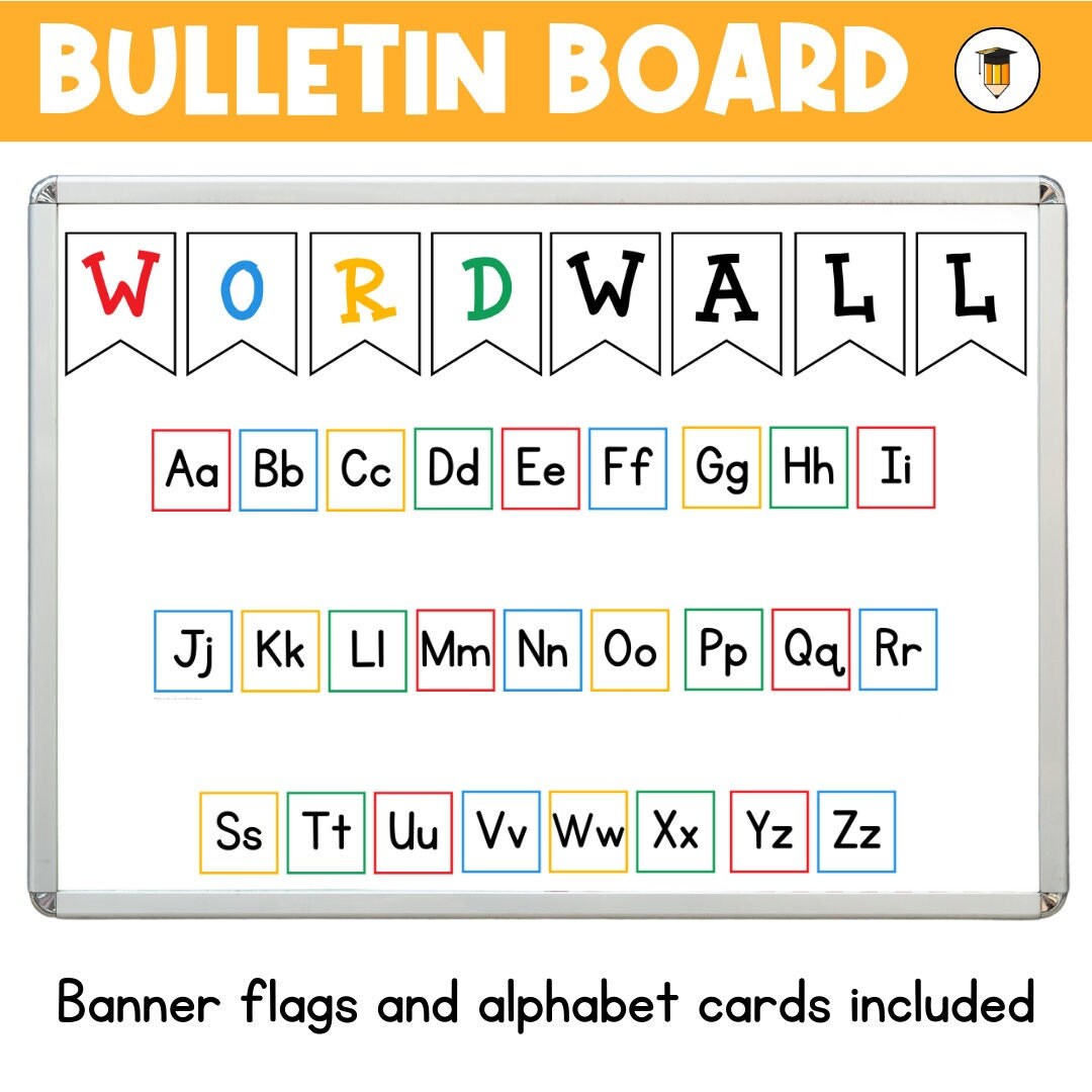 WORD WALL BULLETIN | Kindergarten | Preschool | Classroom Decor | Word ...