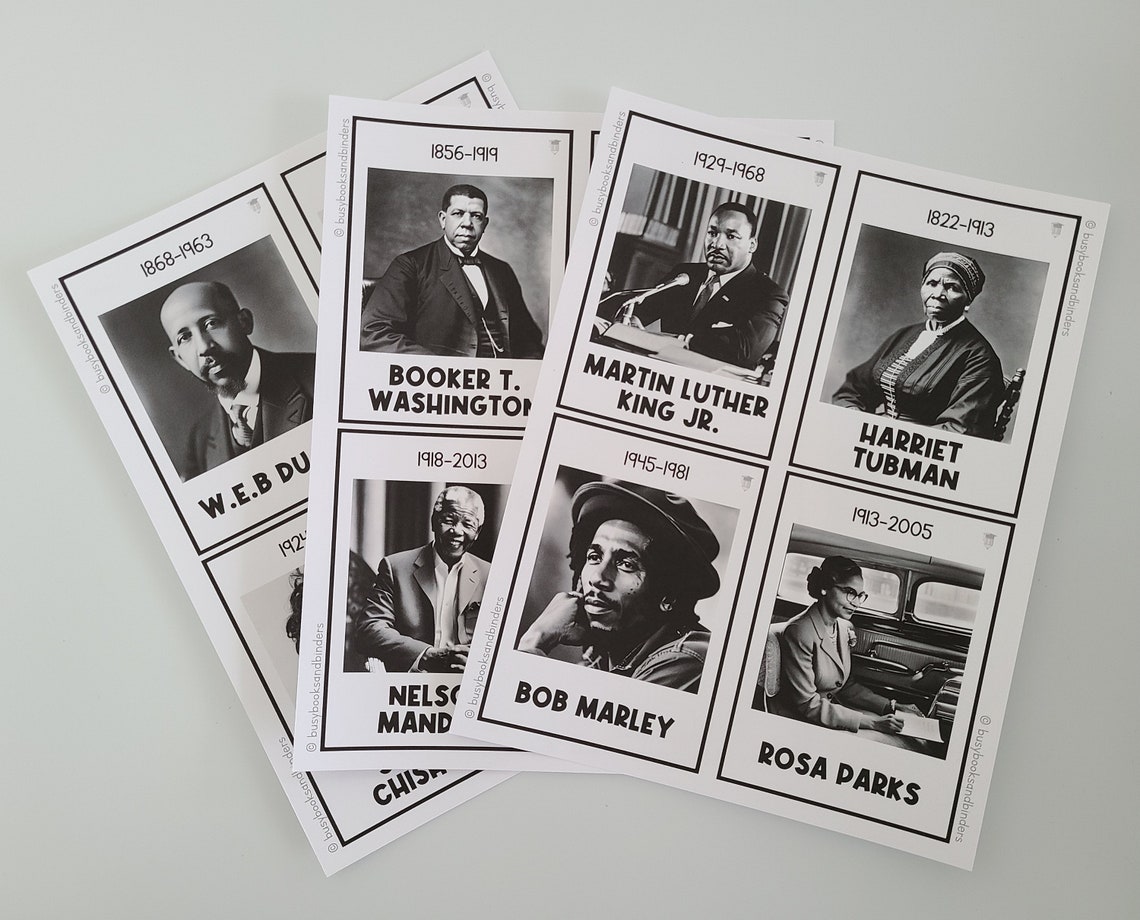 12 Black History Flashcards | Bulletin Board Display | Black History ...