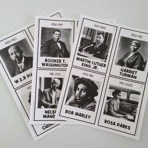 12 Black History Flashcards | Bulletin Board Display | Black History ...