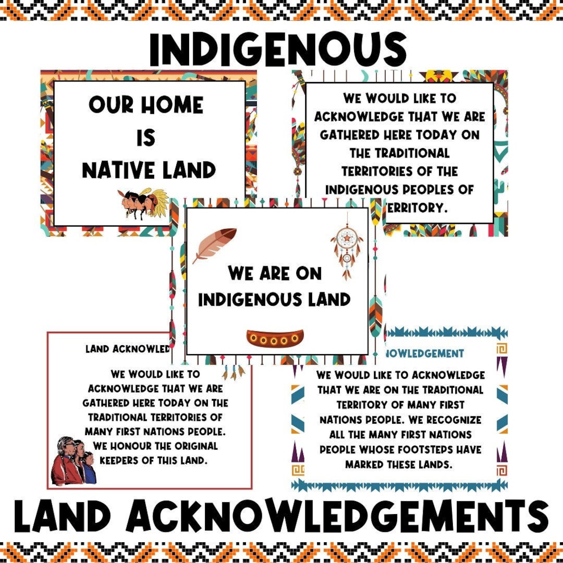 Indigenous Land Acknowledgement | First Nations | Native Indians ...