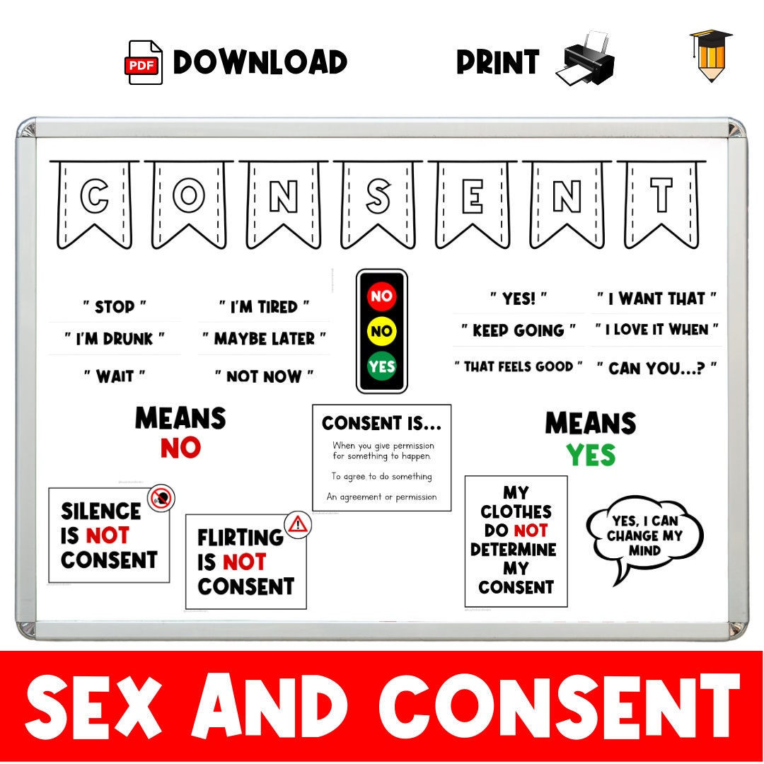 SEX AND CONSENT | Bulletin Board | School Decor | Physical Health ...