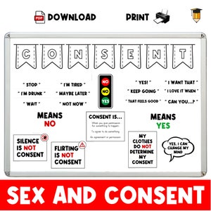 SEX AND CONSENT | Bulletin Board | School Decor | Physical Health ...