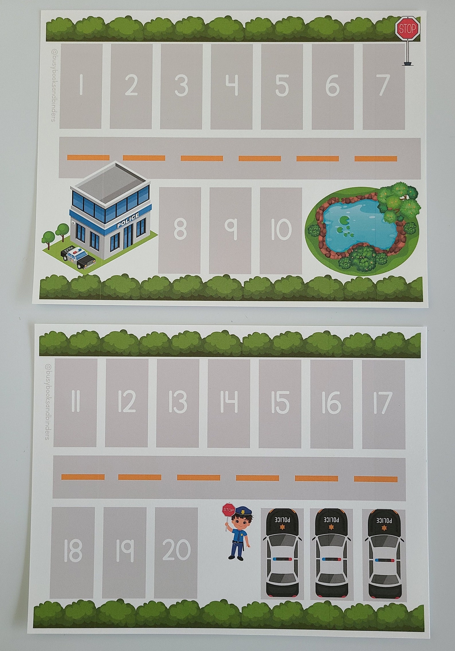 Car Number Matching | Counting | Numbers | 1 to 20 | Preschool ...