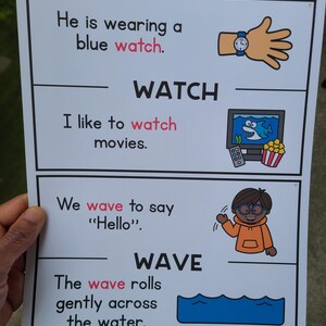 Homonyms Flashcards | Vocabulary | Parts of Speech | Positional Words ...