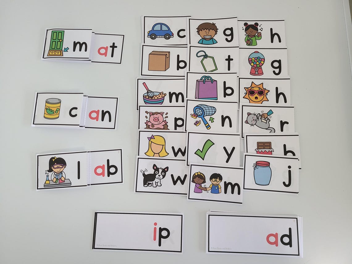 CVC FLIP BOOK | Kindergarten Sight Words | Easy Reader | Phonics | Esl ...