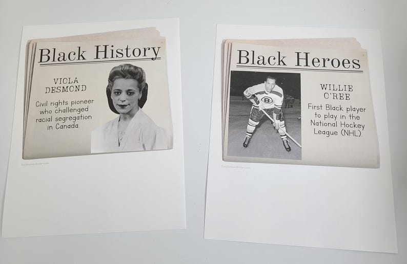 20 CANADIAN Black History Posters | Bulletin Board Display | Black ...