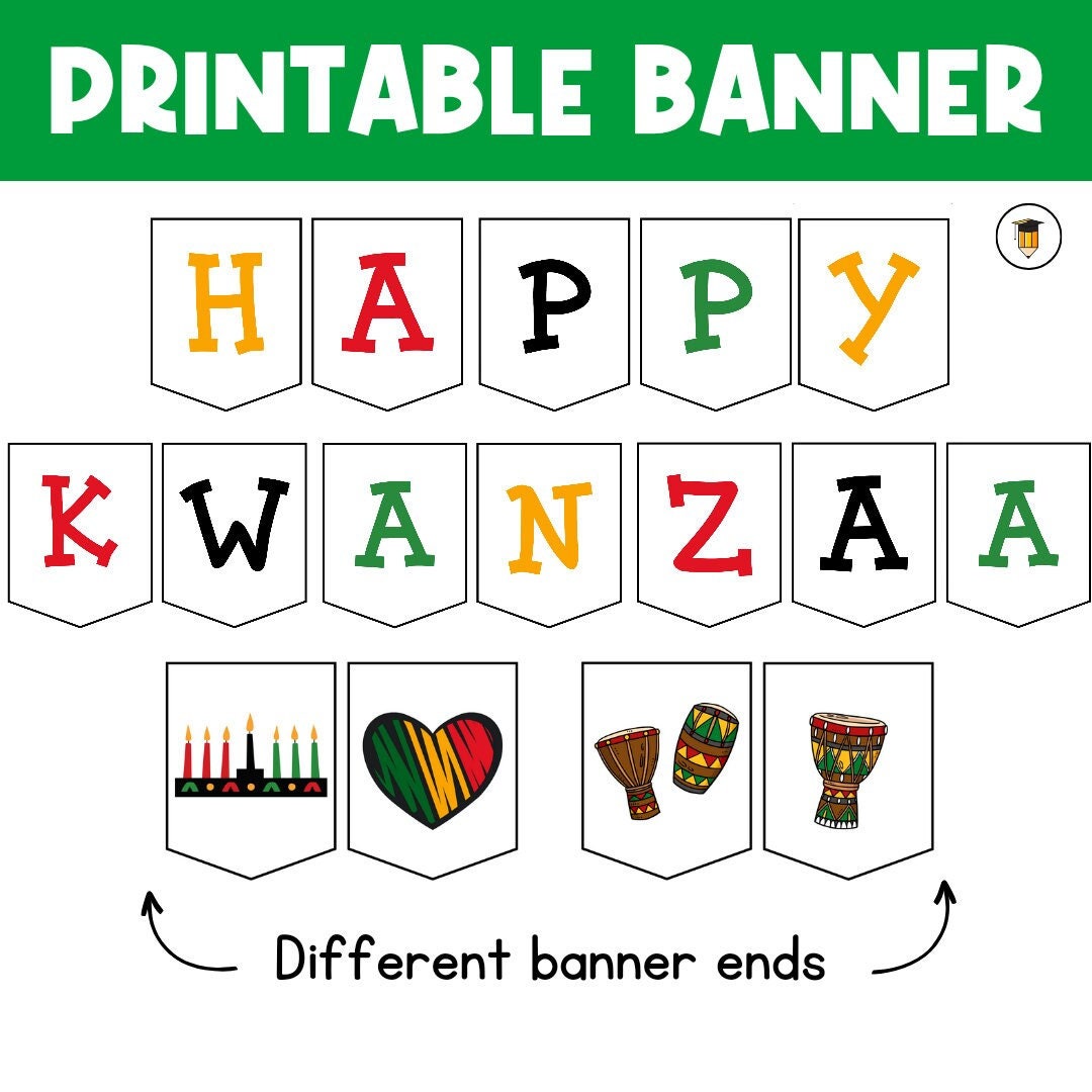 Happy Kwanzaa | Kwanzaa Bulletin Board Display | Black History Decor ...
