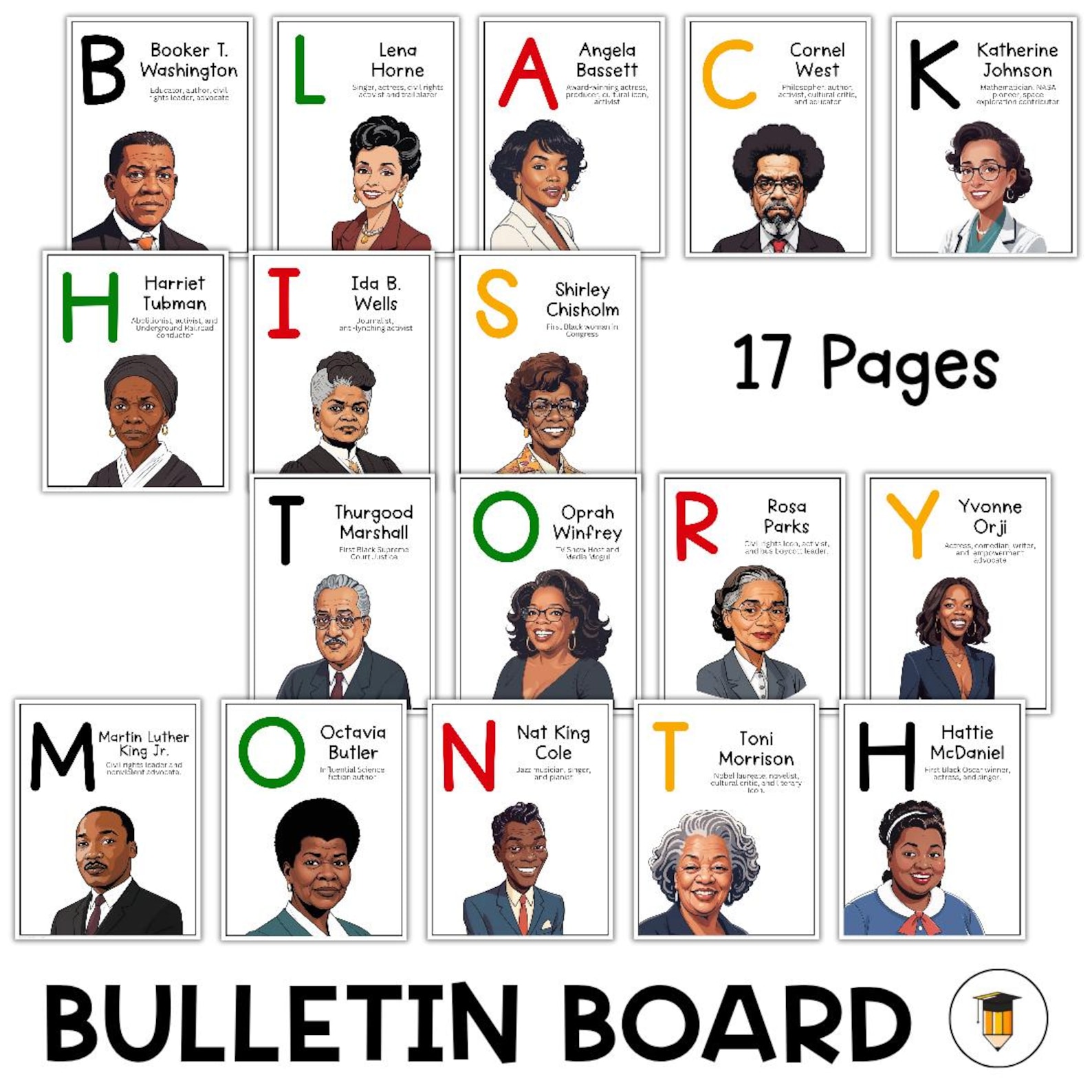 Black History Posters | Bulletin Board Display | Black History Decor ...