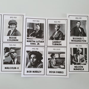 12 Black History Flashcards | Bulletin Board Display | Black History ...