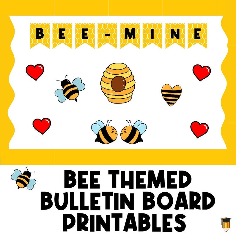 BEE Bulletin Board Spring Theme Visual Schedule Display - Etsy