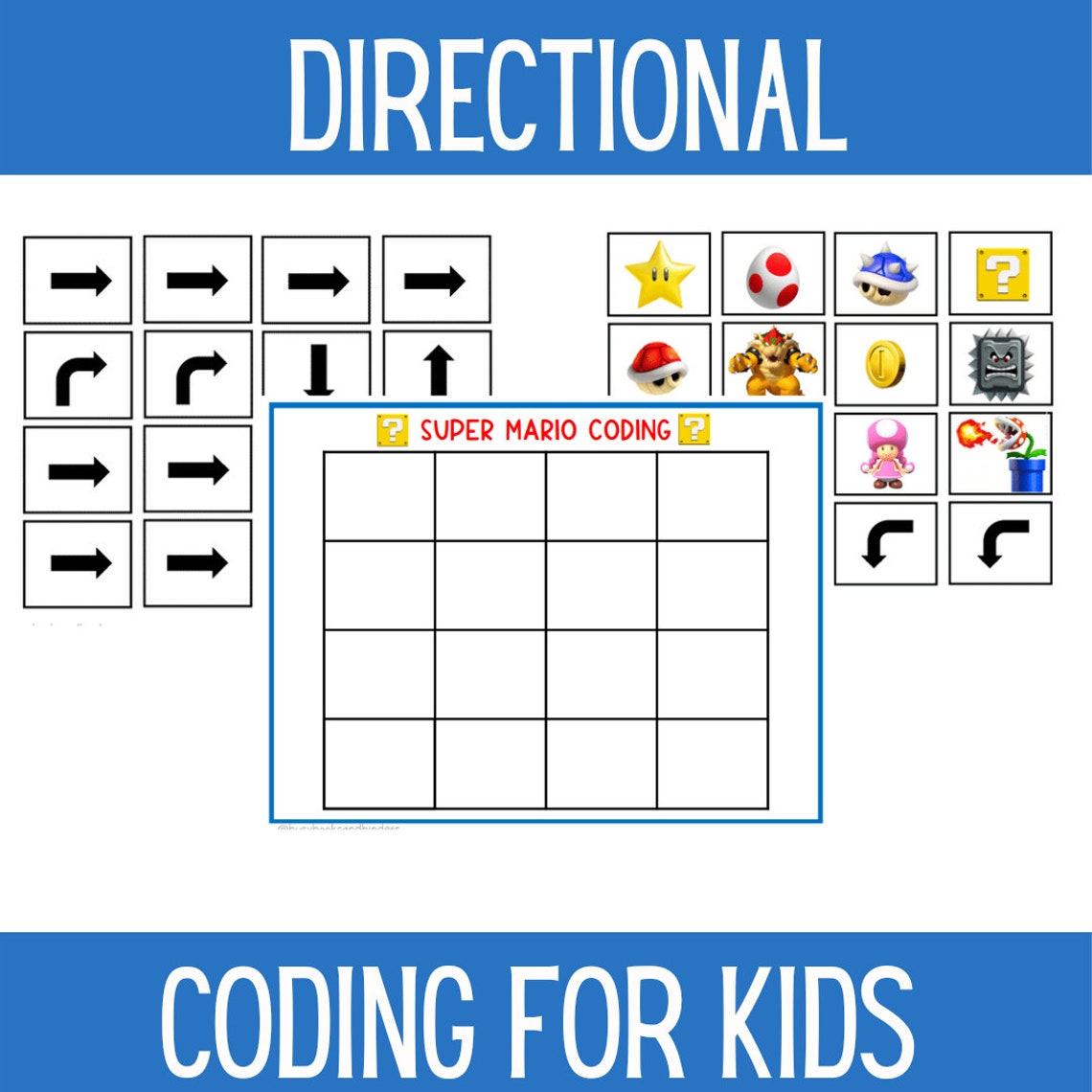 Coding for Kids Directional Coding Coding Worksheets - Etsy