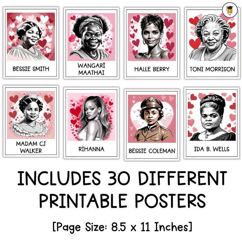 30 Valentine's Day Posters | Black History Poster | Bulletin Board ...