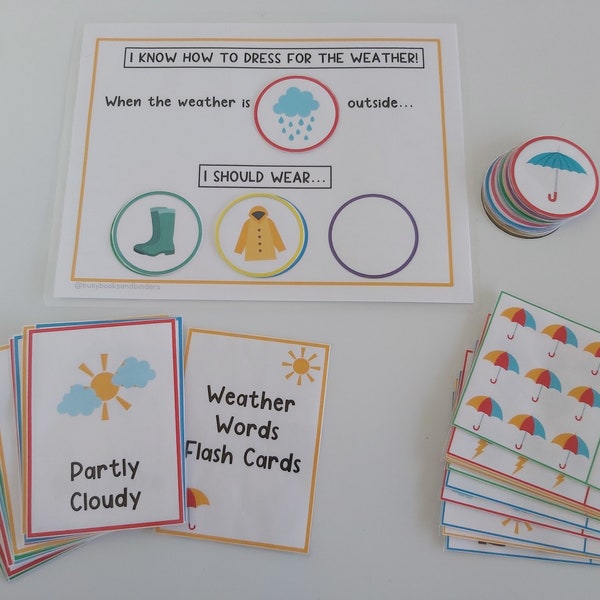 Montessori Weather - Etsy