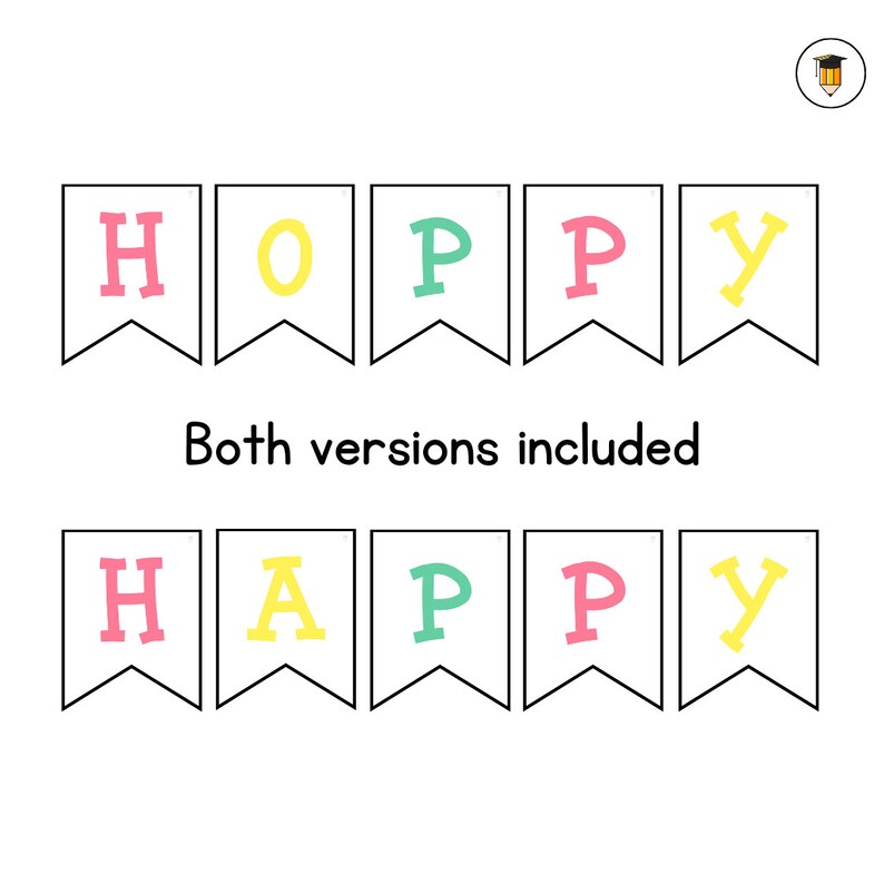 HOPPY EASTER Bulletin Board | Spring Theme | Happy Easter | Display ...