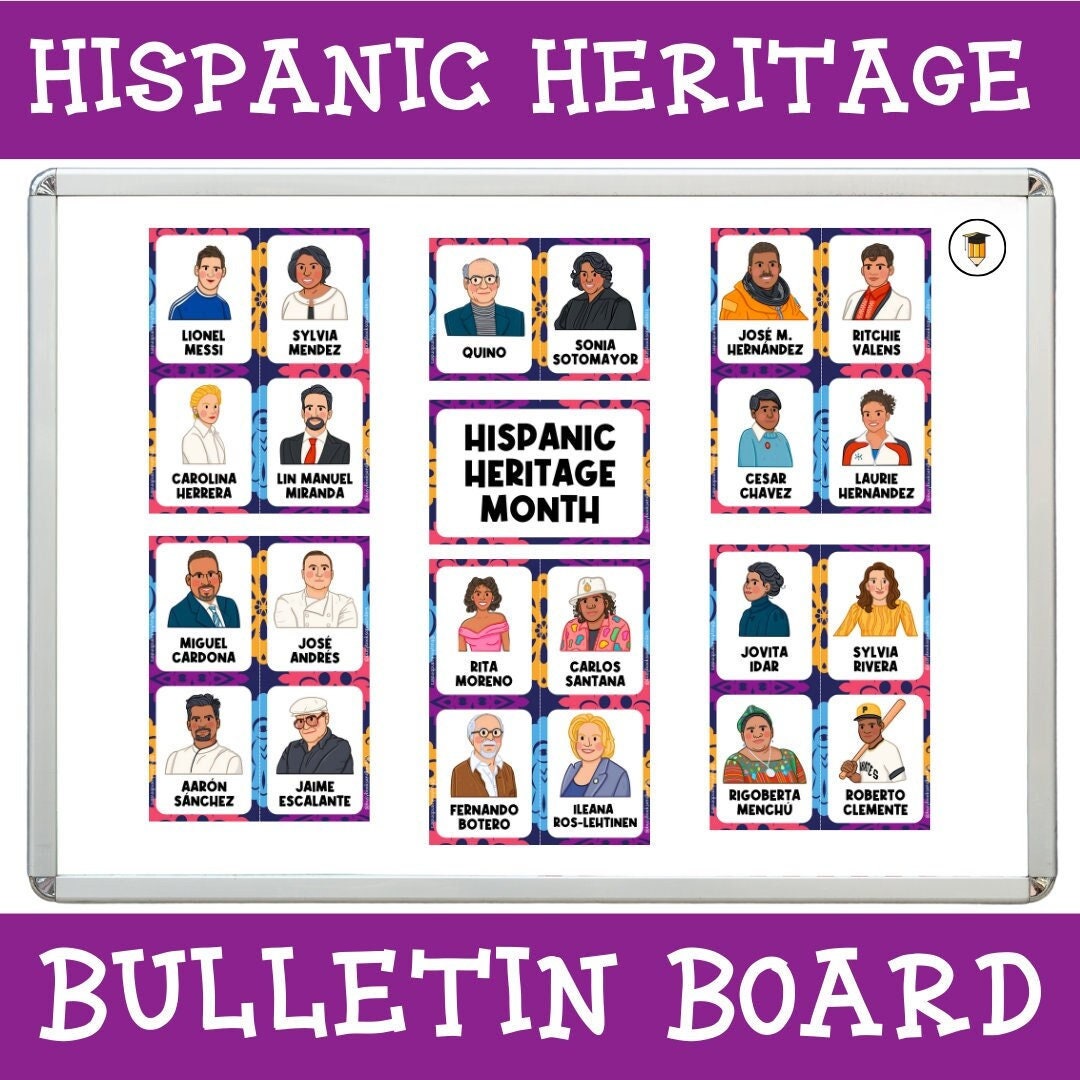 Hispanic Heritage Month | Printable Banner | Bulletin Board | Classroom ...