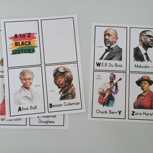 Abcs Black History Flashcards | Bulletin Board Display | Black History ...