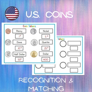 US Kids Money Activity, US Coins, Money Worksheets, Busy Binder ...