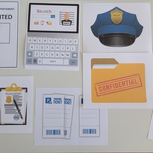 Police Dramatic Play | Play Props | Community Helpers | Pretend Play ...