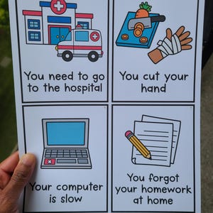 30 Emergency Vs Non-emergency | Functions Task Cards | Which One ...