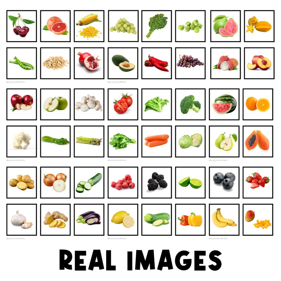 Fruits and Vegetables Matching Flashcards | Preschool Flash Cards ...