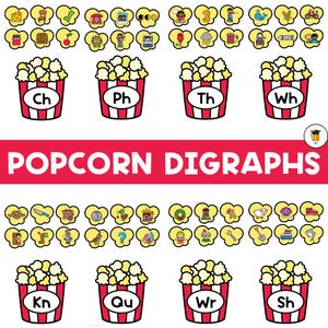 Popcorn Digraph | Phonics | Sorting | Vowels | Small Group Activities ...