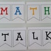 MATH TALKS BANNER | Bulletin Board | Math Printable | Math Poster ...