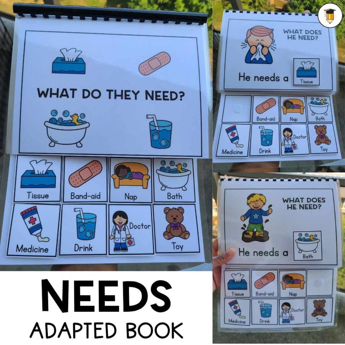 Printable Book: Needs | Sorting | File Folder Games | Morning Work ...