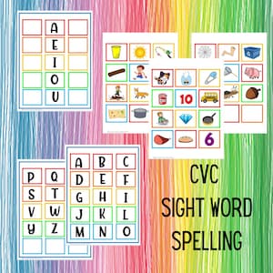 CVC Sight Word Bundle | CVC Sight Words | Literacy Centers | Busy Book ...