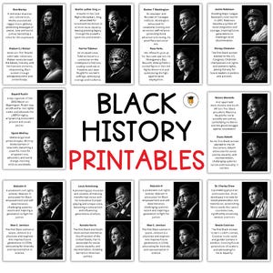 Black History Printable Posters | Bulletin Board Display | Black ...