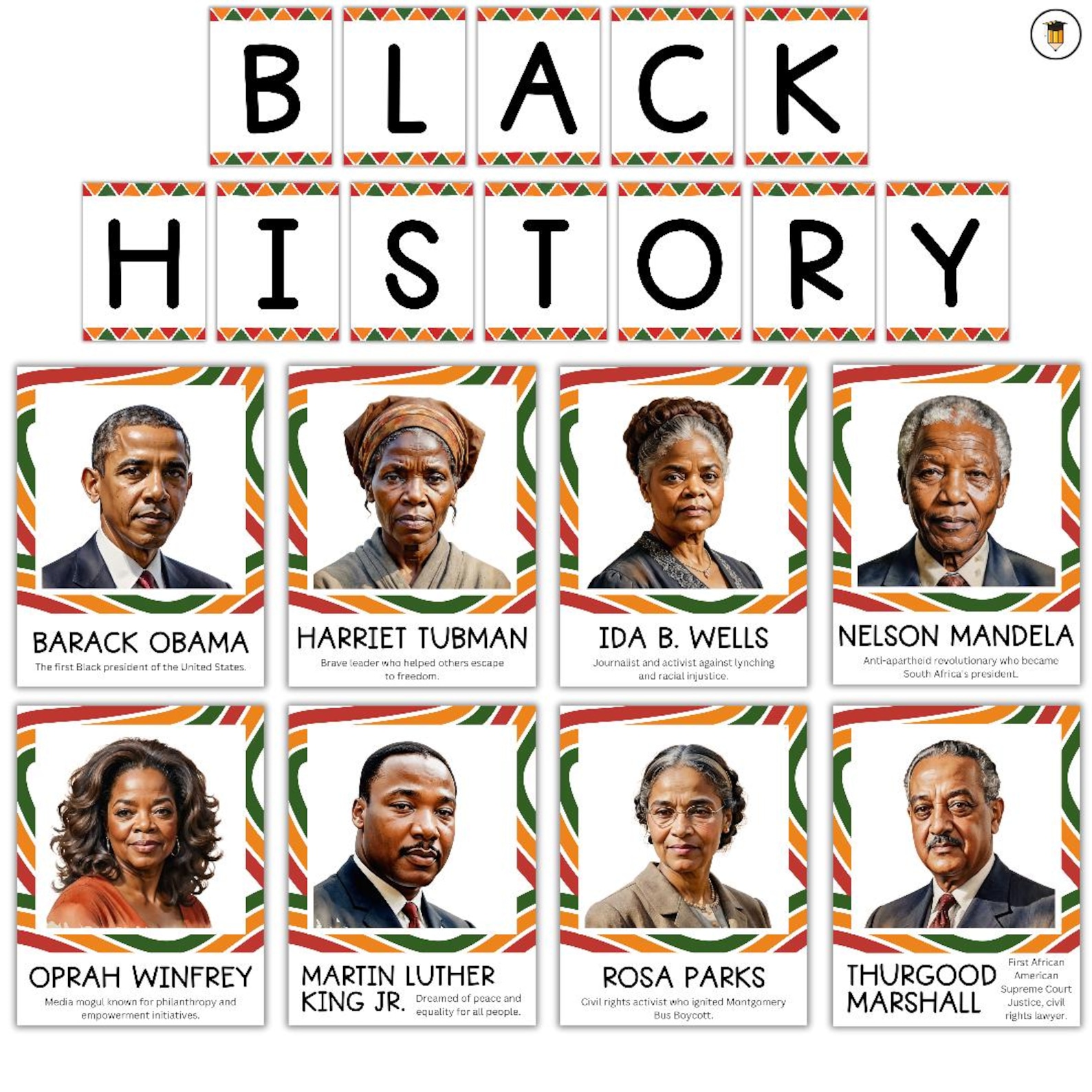 20 Black History Posters | Bulletin Board Display | Black History Decor ...