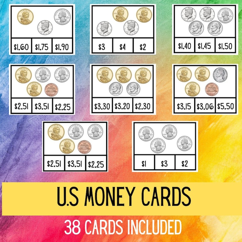 U.S Money Activity | American Coins | Worksheets | Learning Money ...