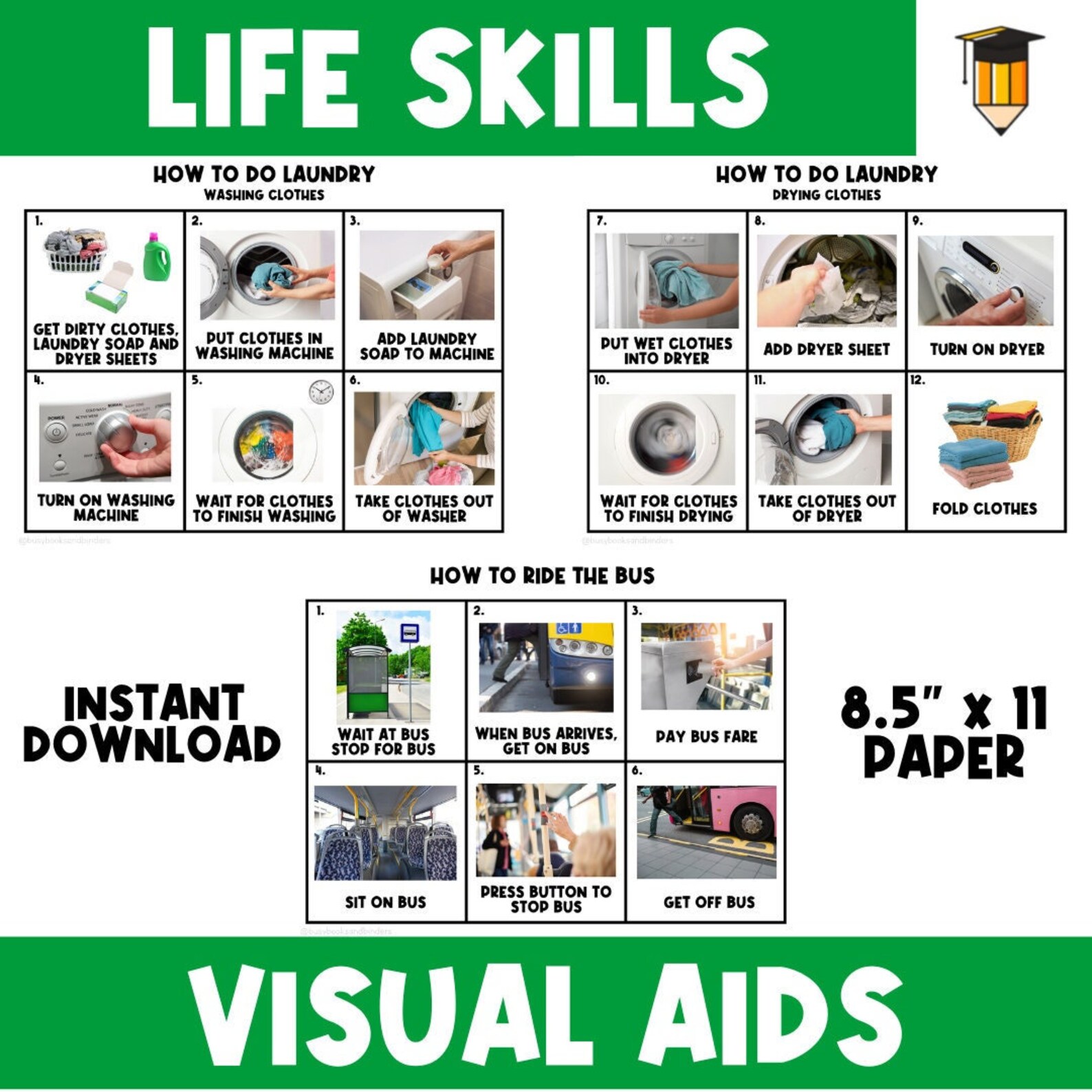 LIFE SKILLS Adult Teen First Then Board Visual Aid - Etsy