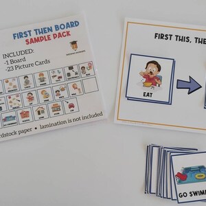 PHYSICAL COPY: First Then Board | Visual Aid | Visual Schedule ...