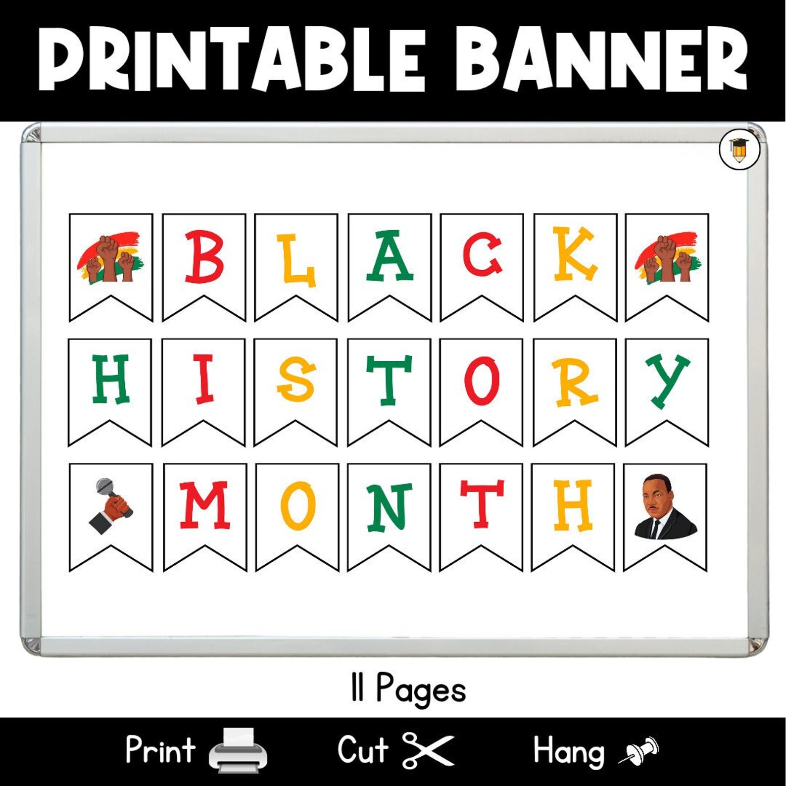 Black History Banner | Bulletin Board Display | Black History Decor ...