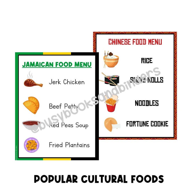 Printable Food Menus Dramatic Play Restaurant Menu - Etsy