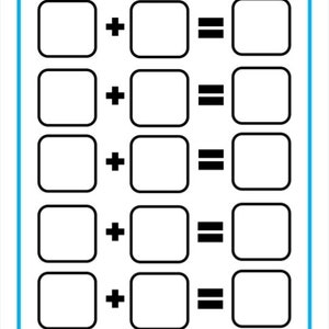 Math Activities, Addition Subtraction Practice Worksheet, File Folder ...